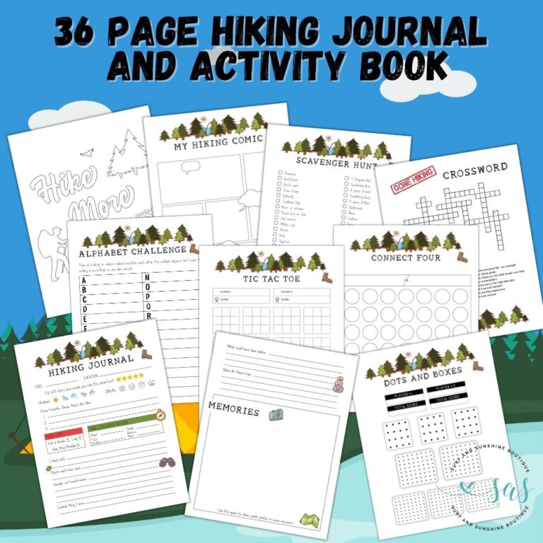 The Best Hiking Journal And Activity Book For Kids » Crafts And ...