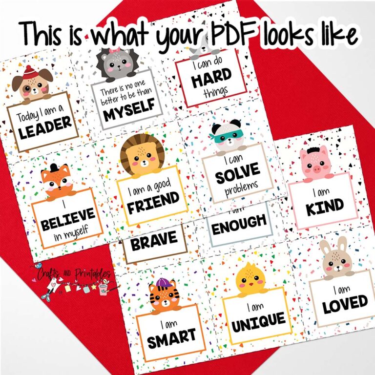 Free Positive Affirmation Lunchbox Notes Printable » Crafts And ...